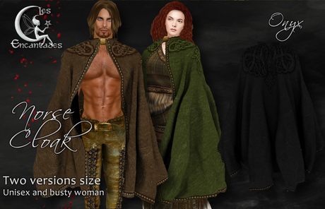 Second Life Marketplace - *LE* Norse Cloak Onyx